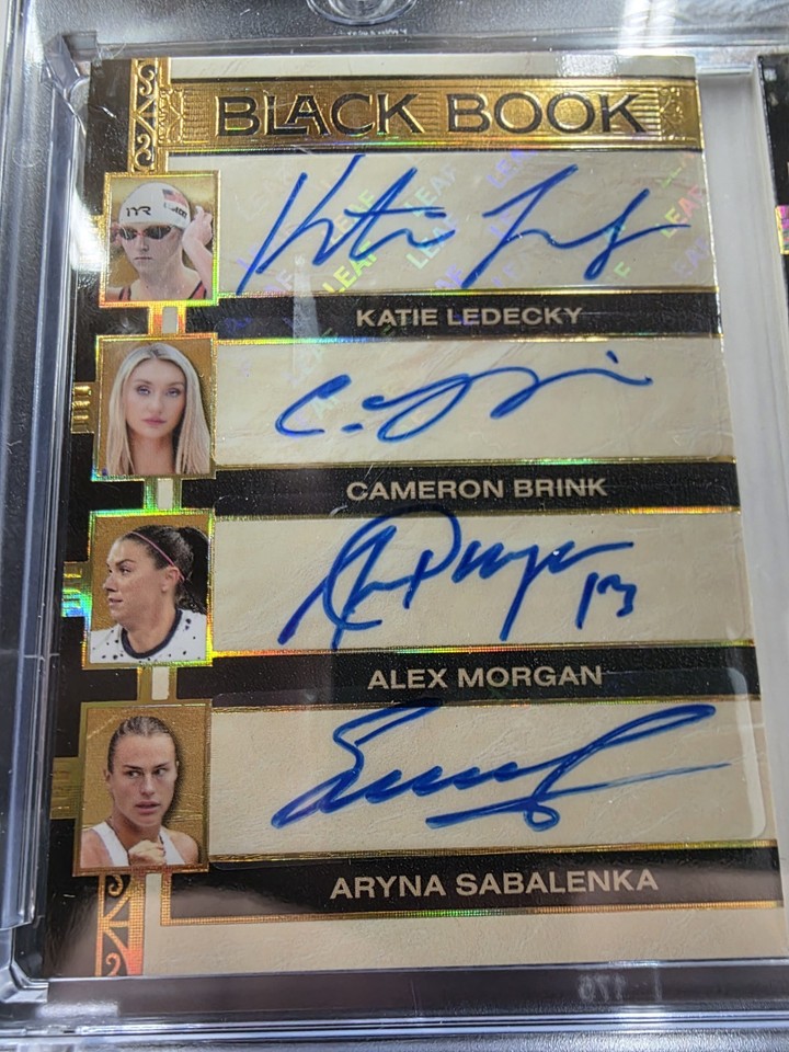 2025 Leaf History Book Balck Book Gold Women Alex Morgan Sophia Smith ...