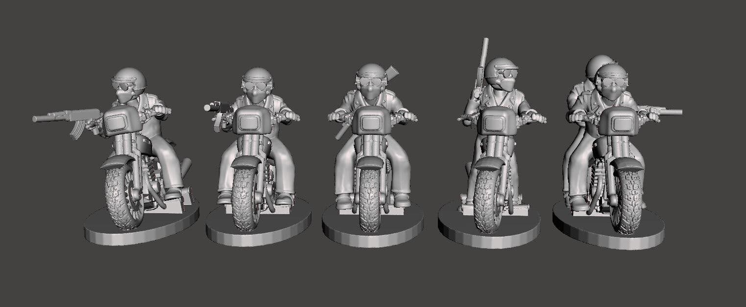 Post-apocalyptic cops | Gaslands, Dark Future | 20mm miniatures | eBay