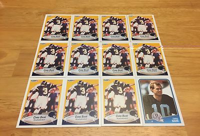 CHRIS BAHR LOT OF 12 FOOTBALL CARDS SAN DIEGO CHARGERS LA RAIDERS ...