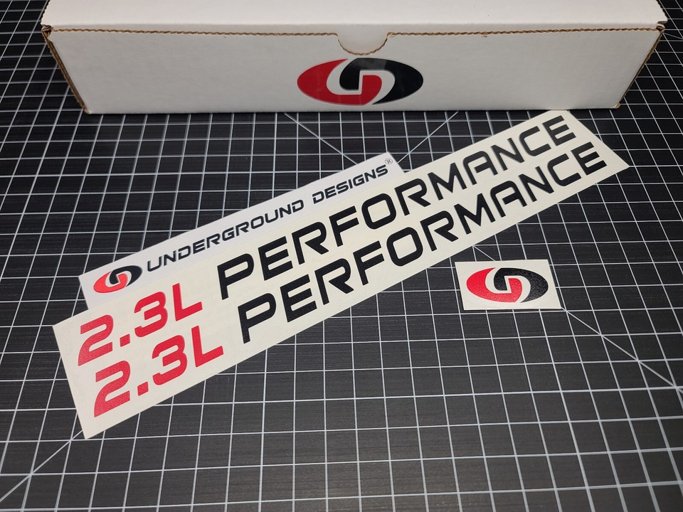 2.3L Performance Decals (2pk) Ecoboost Hood Stickers Fits Mustang Focus ...