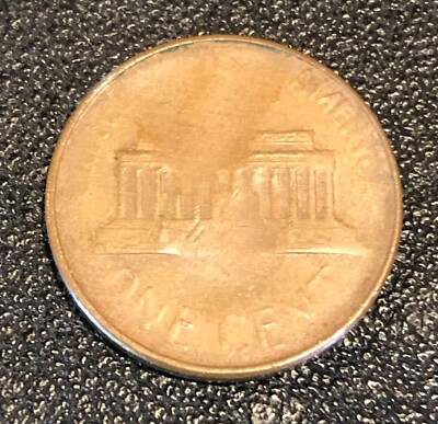 Lincoln Penny Miss Strike Thru Grease Water Cent Mint Error Stamped ...
