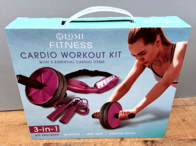 Lomi Fitness Cardio Workout Kit With 3 Essential Cardio Items, Ruby | eBay