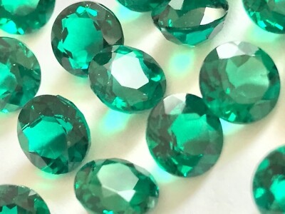 Lab-created round Emerald 7mm | eBay