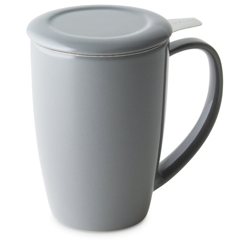 Curve Tall Tea Mug With Infuser And Lid 15 Ounces Gray | eBay