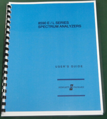HP 8590 Series User's Guide: Comb Bound & Protective Covers | eBay