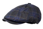 Men's Classic Cotton Blend Plaid Newsboy Applejack Cap Style, Quality ...