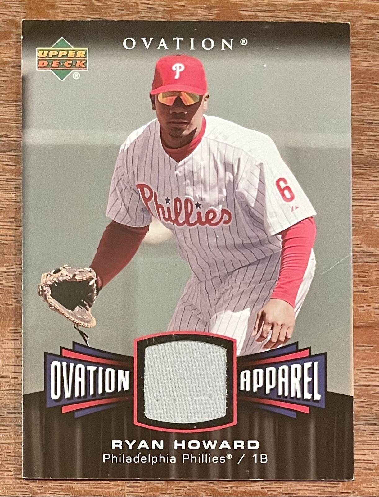 RYAN HOWARD Ovation Apparel #OA-RH 2006 Upper Deck | Philadelphia ...