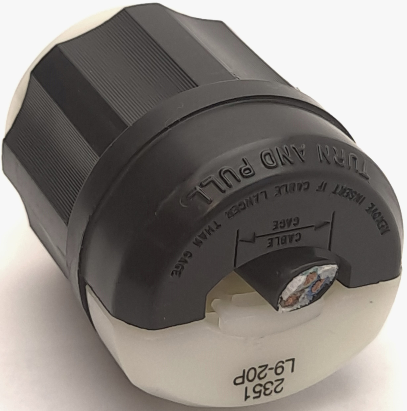 Leviton 2351, 2353 Twist Lock Set, 20A, 600VAC, 2-Pole, 3-Wire, WD-6 ...