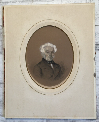 Ch. Diringer (XIX) Charcoal Portrait of a Man Costume 1856 Artist of ...