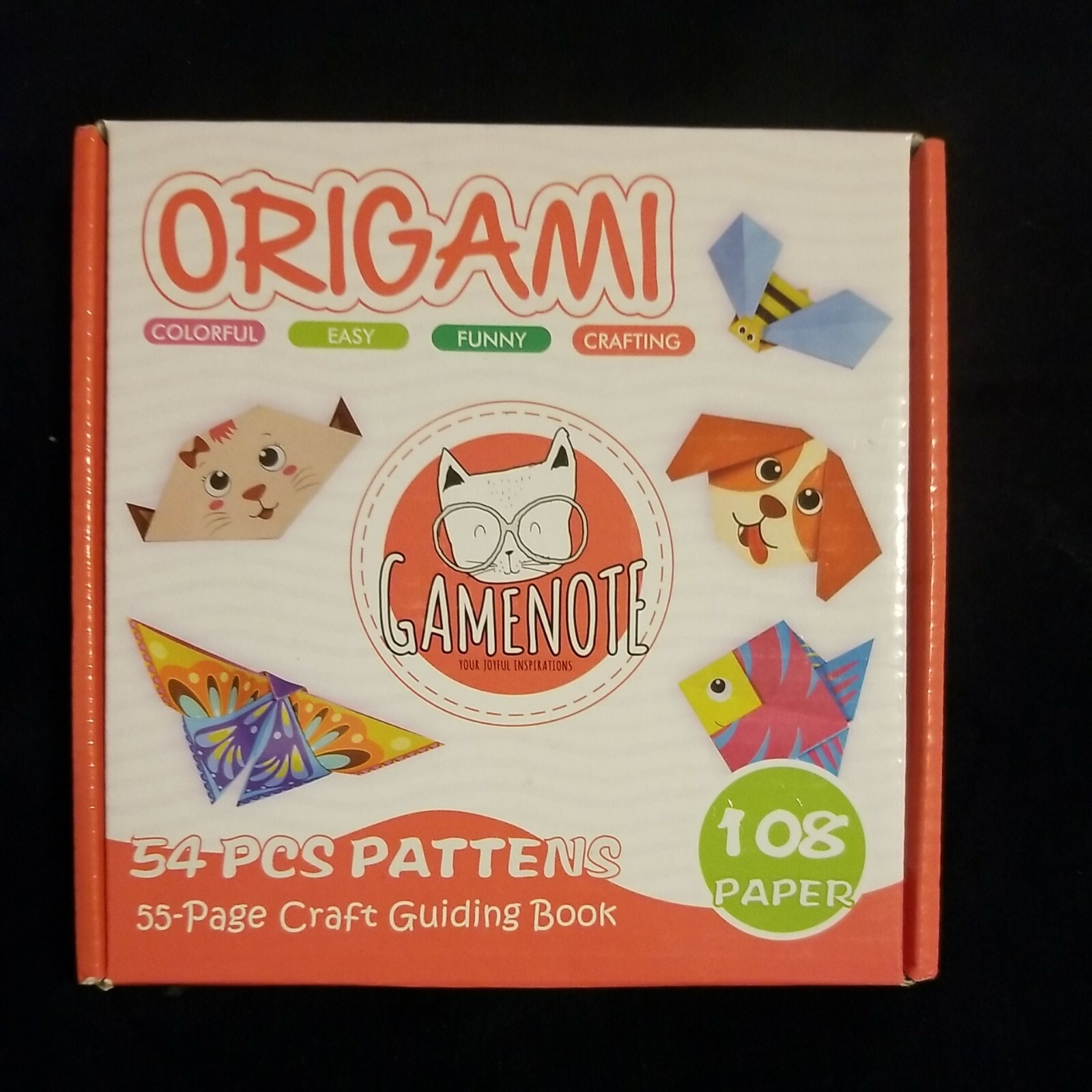 Gamenote 14x14 cm Kids Origami Kit - Multicolor, 108 Papers ...