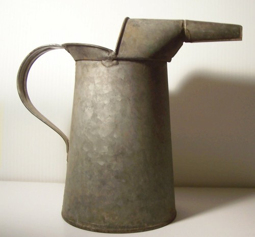 VINTAGE 2 QUART U.S. STANDARD OIL FILL CAN GALVANIZED STEEL | eBay