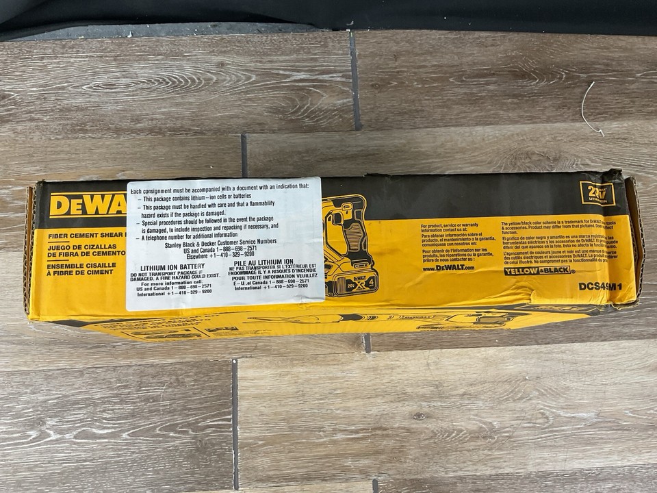 DeWALT DCS498B 20V MAX 5/8" Cordless Fiber Cement Shear Kit, New Open ...