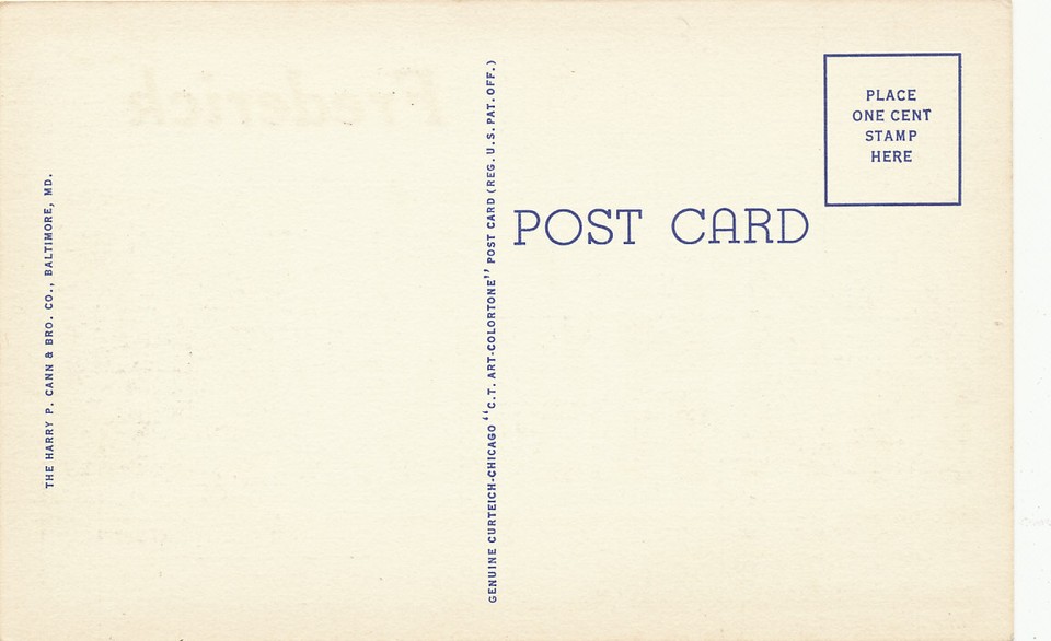 Frederick MD * LARGE LETTER Greetings 1940s | eBay UK