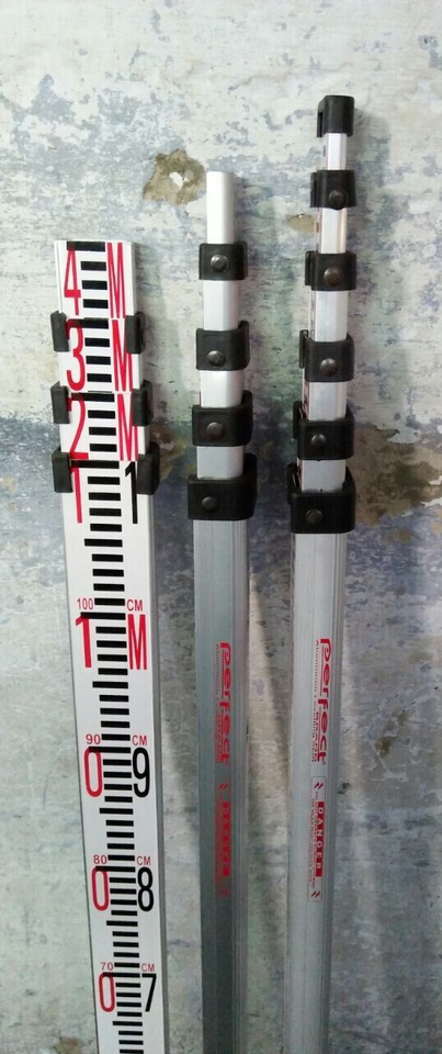 Aluminum Grade Rod Levelling Staff Telescopic type Dual Sided ...