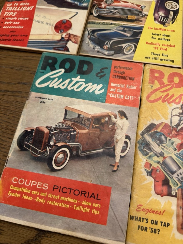 Vintage 1950's Original CAR CRAFT, ROD AND CUSTOM, Other Hot Rod ...