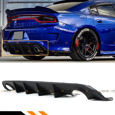 For 2015-2023 Dodge Charger SRT R/T Scat Pack Matte Black Rear Bumper ...