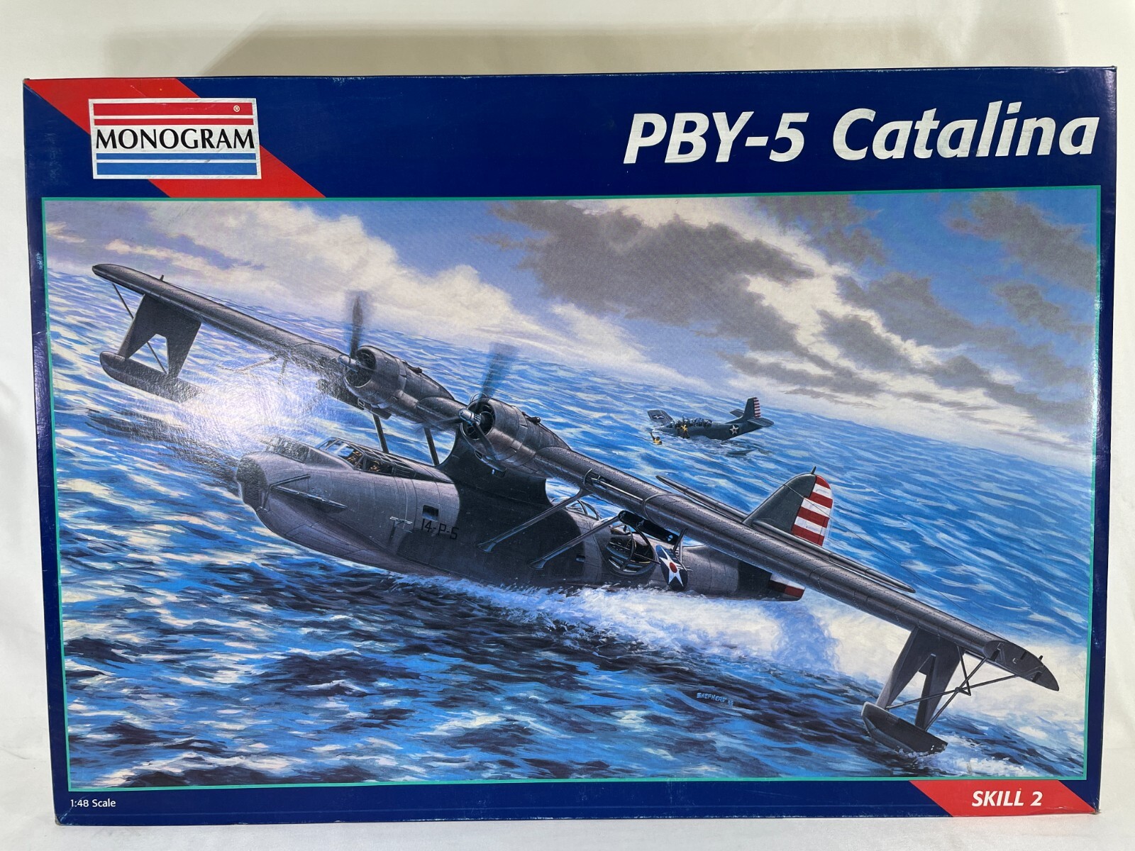 Monogram PBY-5 Catalina 1:48 Model Kit Open Box Sealed Parts 5609 Skill ...
