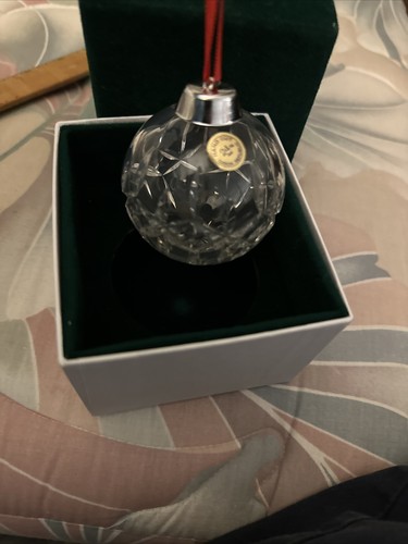 Vintage Lead Crystal Ball Ornament Hand Cut 24% Pbo Czech Republic W ...