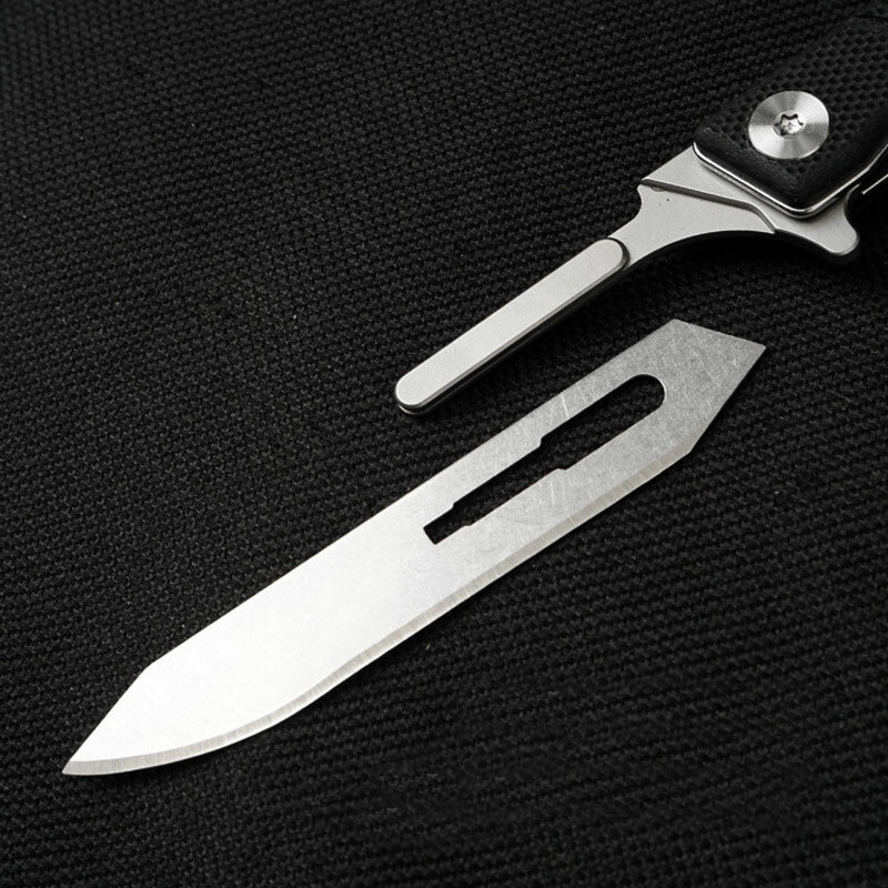 440C Blade G10 Pocket Utility Knife Scalpel EDC Outdoor Camping Folding ...