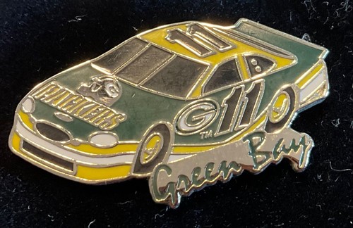 Green Bay Packers Race Car Collector Pin | eBay