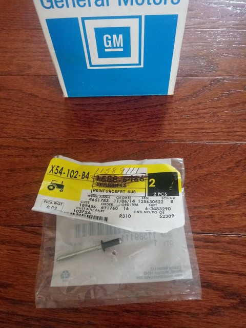 Genuine GM Reveal Molding Rivet 11611651 for sale online | eBay