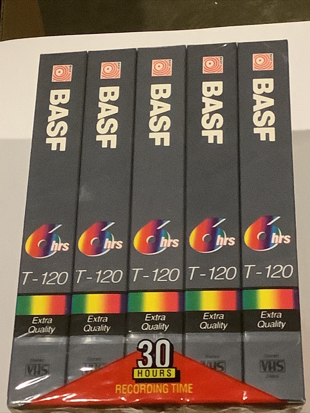 basf vhs t-120 5 Pack Brand New Factory Sealed | eBay