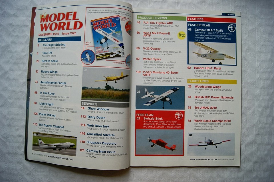 2010 Radio Control Model World Magazine - November + Plan | eBay
