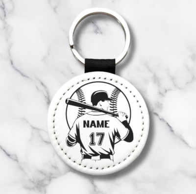 Custom Baseball Player Keychain – Personalized with Name & Team Number ...