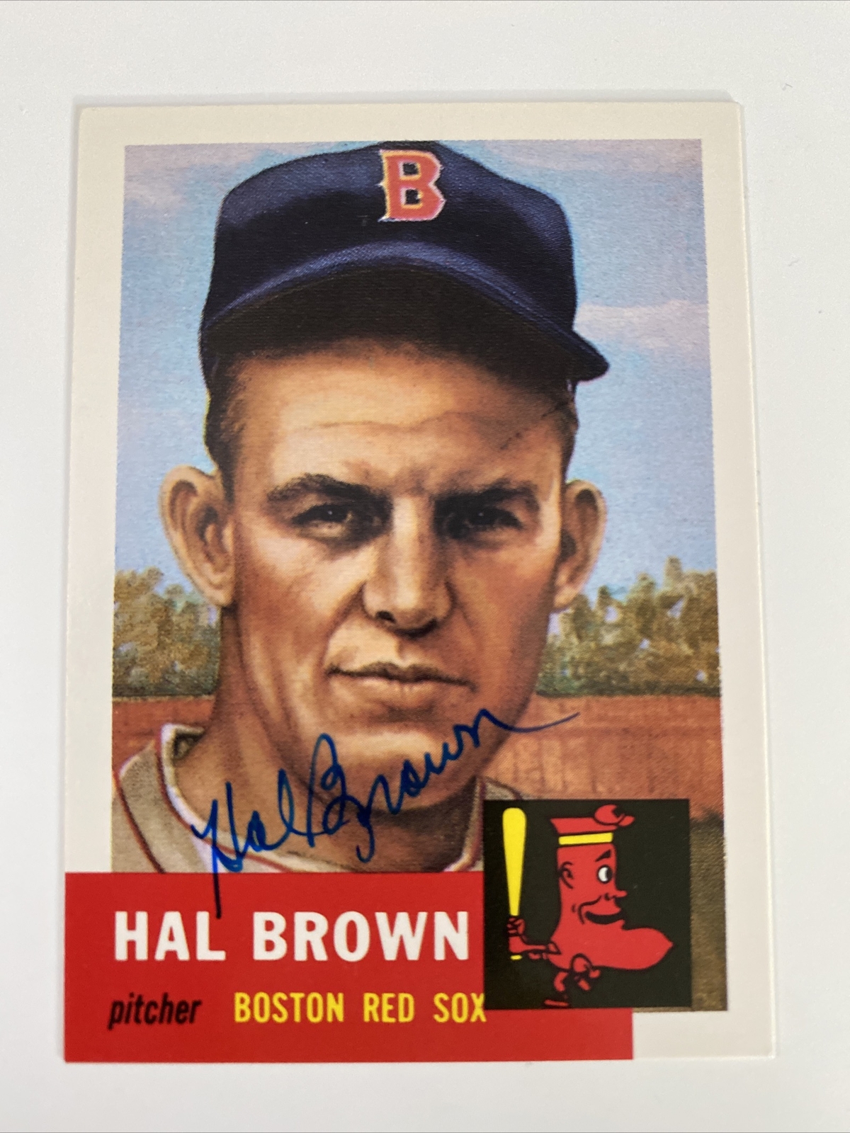 Hal Brown 1991 Topps 1953 Archives #184 Red Sox Autographed Card Died ...