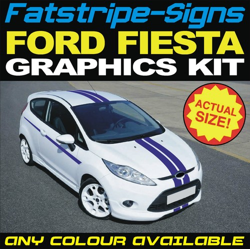 fits Ford Fiesta Stripes ST Graphics Stickers Decals Car Vinyl Zetec | eBay