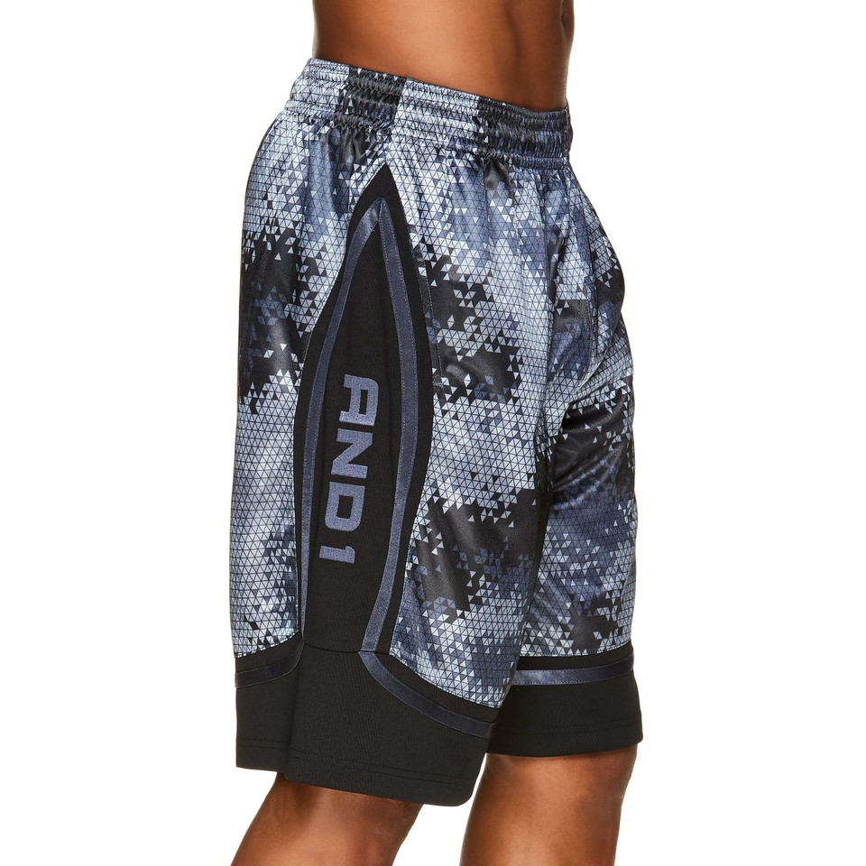 AND1 Men's 11" Pick Color Active Performance Gym Mesh Basketball Shorts ...
