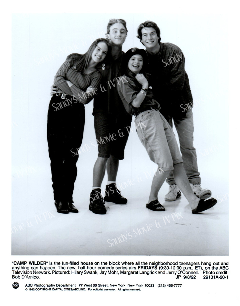 HILARY SWANK, JERRY O'CONNELL, JAY MOHR Terrific ORIGINAL TV Photo CAMP ...