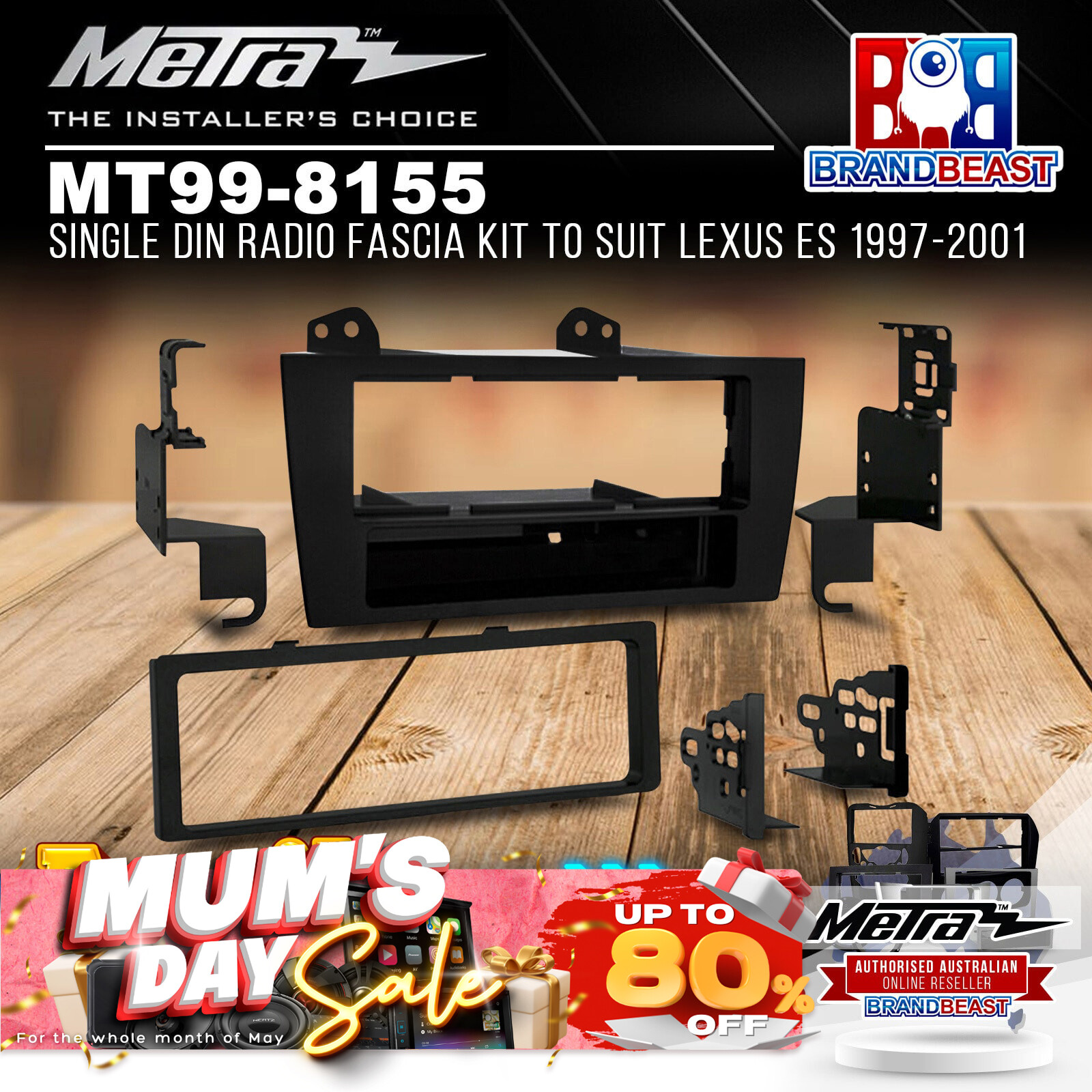 Metra MT99-8155 Single DIN Radio Fascia Kit To Suit Lexus ES 1997-2001 | eBay