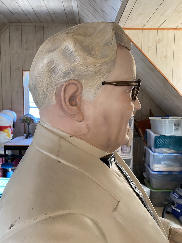 VTG KFC Kentucky Fried Chicken 6’ Colonel Sanders Advertising Statue ...