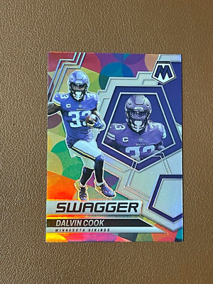 2022 Panini Mosaic Football Dalvin Cook Swagger Silver Prizm ...