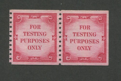 1970 US "For Testing Purposes Only" Test Stamp #TD108 Mint Never Hinged ...
