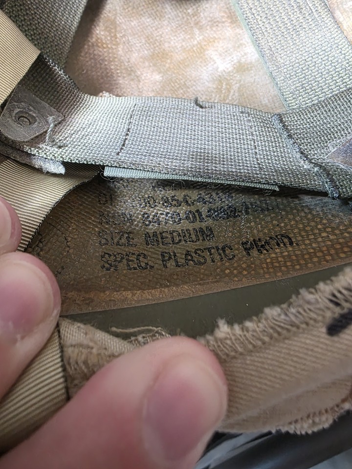 Desert Storm US Army PASGT Helmet Great Condition W Chocolate Chip Cover! | eBay