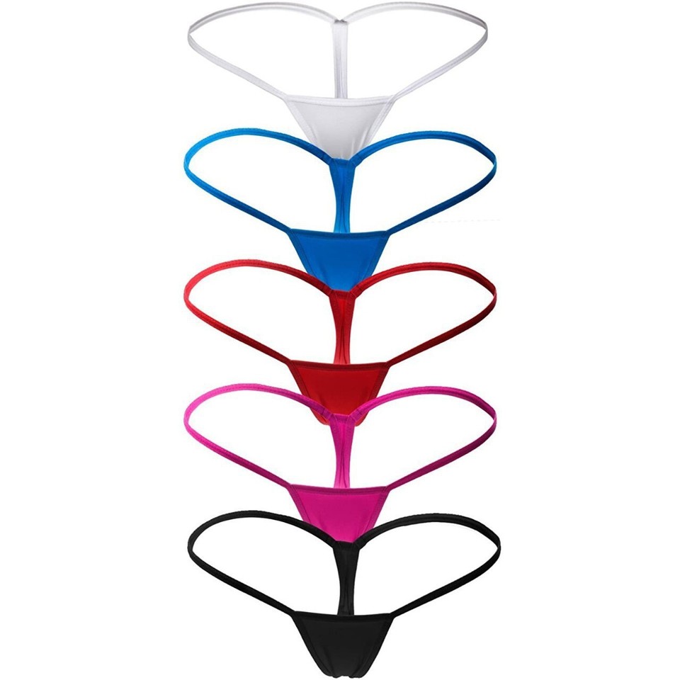 Sexy Womens Ladies Micro Thongs G String Tanga Panties Mini Underwear ...