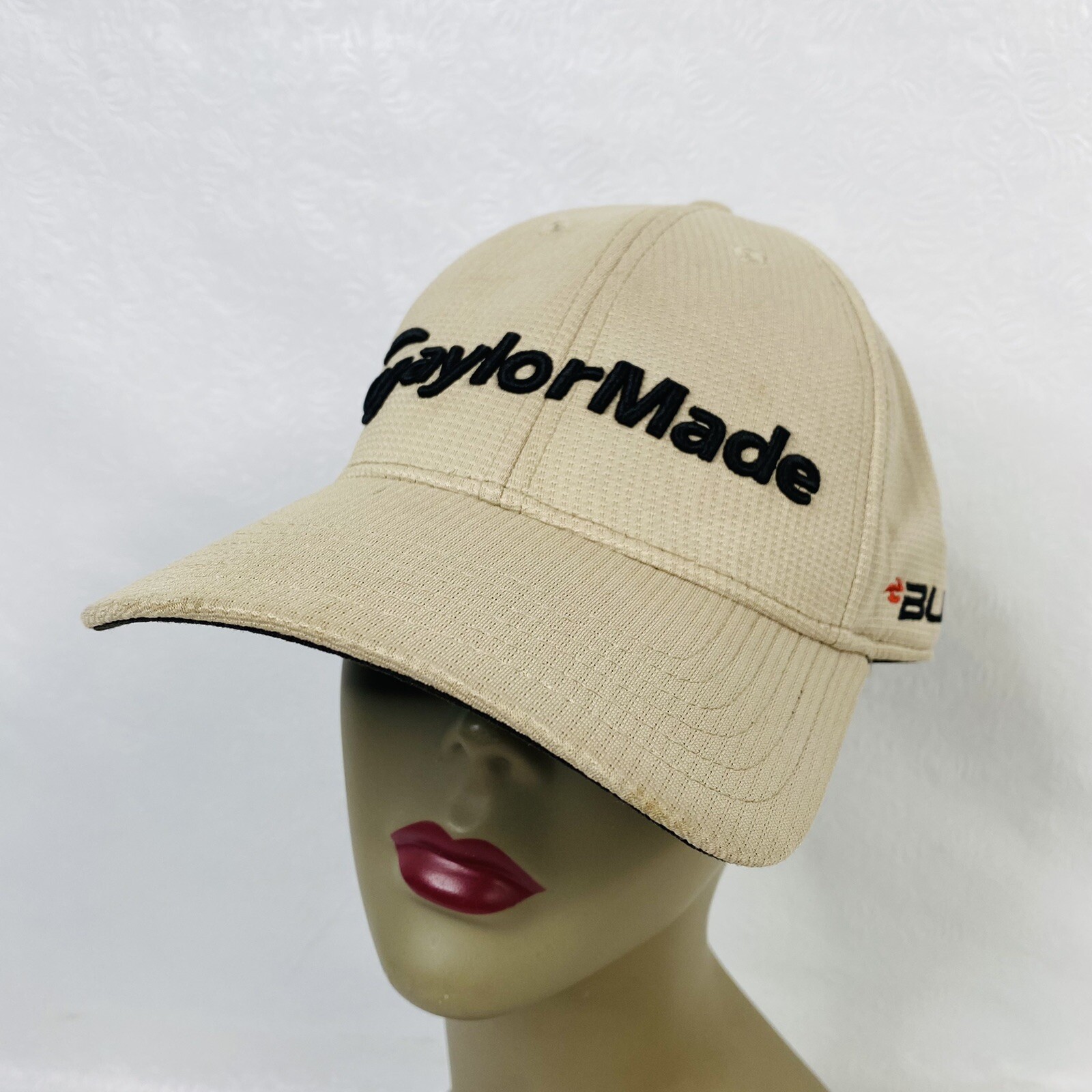TaylorMade Golf Light Tan Adjustable StrapBack Structured Cap Hat R11 ...