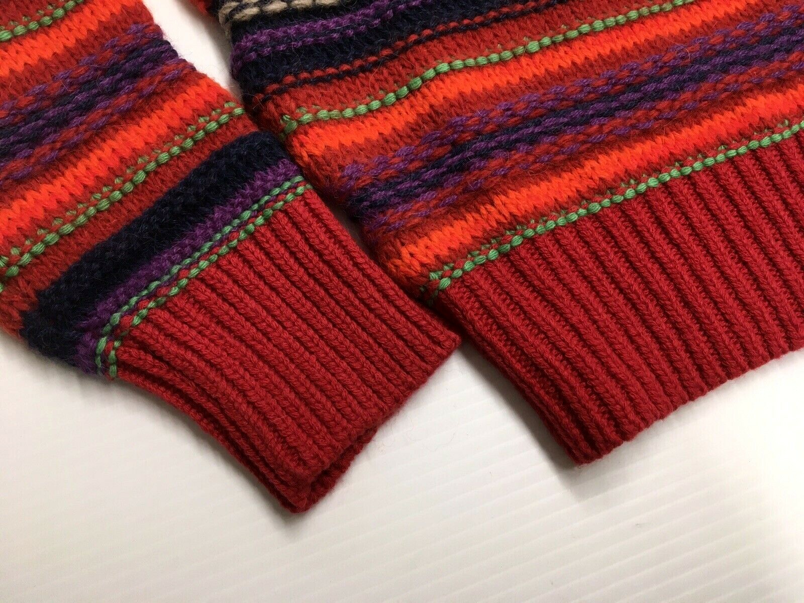 $398 Polo Ralph Lauren Alpaca Wool Serape Indian Aztec Southwestern ...