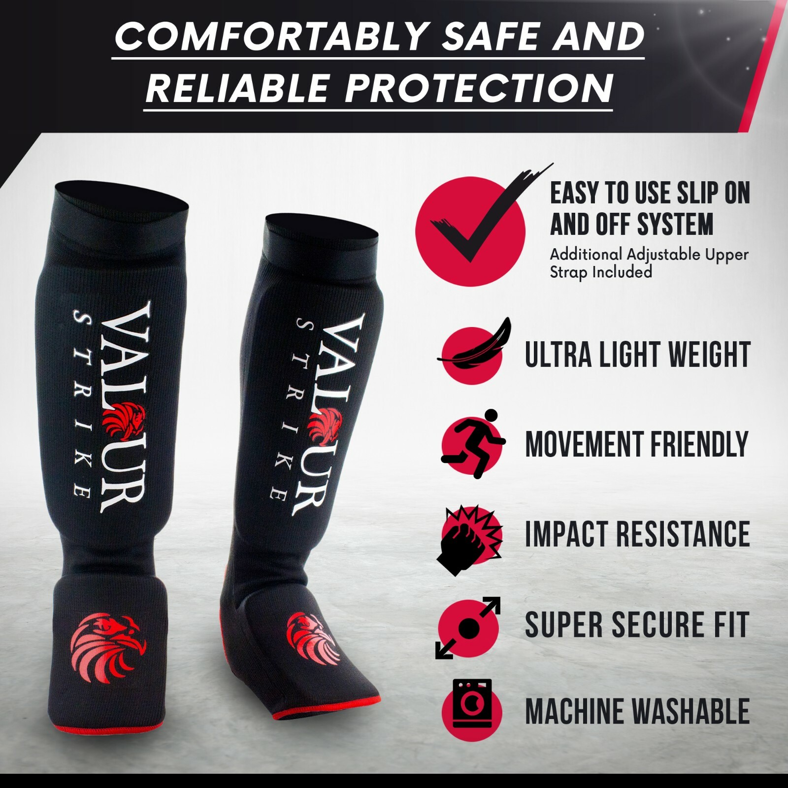 MMA Sock Shin Instep Guard Muay Thai Kick Kickboxing Leg Training ...