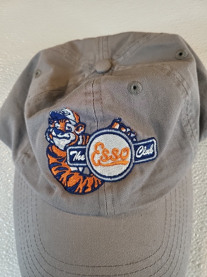 CLEMSON TIGERS THE ESSO CLUB ADJUSTABLE STRAPBACK BASEBALL CAP, Gray ...