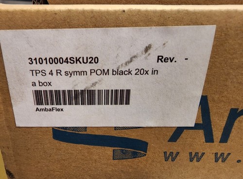 Ambaflex 31010004SKU20 TPS 4 R symm POM black 20 in a box. Lot of 2. | eBay