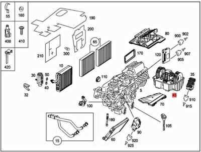 Genuine MERCEDES C216 W221 S-CLASS W221 Coupe C216 Blower 2218202714 | eBay