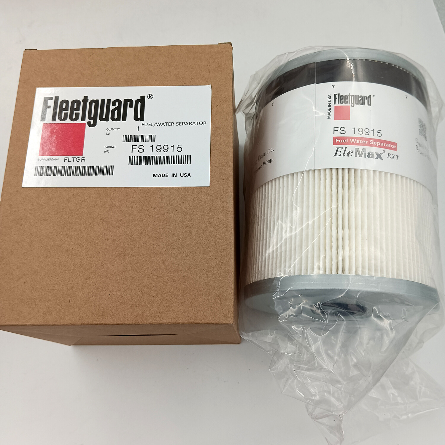 GENUINE 6 PCS Fleetguard FS19915 Fuel Filter with Water Separator ...