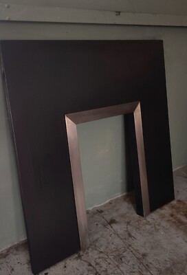 Large Black Slate Fireplace Back Panel Slip Excellent Condition | eBay UK