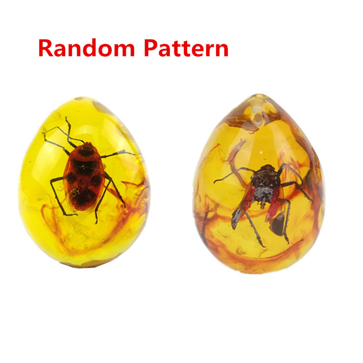 Resin Amber Butterfly Scorpion Crabs Ants Spider Insect Stone Pendant ...