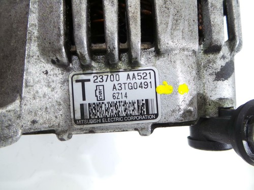 GENUINE 2007 SUBARU IMPREZA STI ALTERNATOR A3TG0491 / 23700 AA521 FAST ...