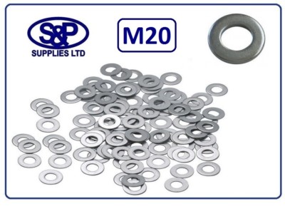 M20 - 20MM STAINLESS STEEL WASHER FLAT WASHER 20mm BORE ST/STEEL A2 ...