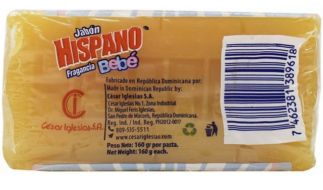 5 HISPANO Baby Fragrance Soap-jabon Fragancia Bebe Dominican Republic ...